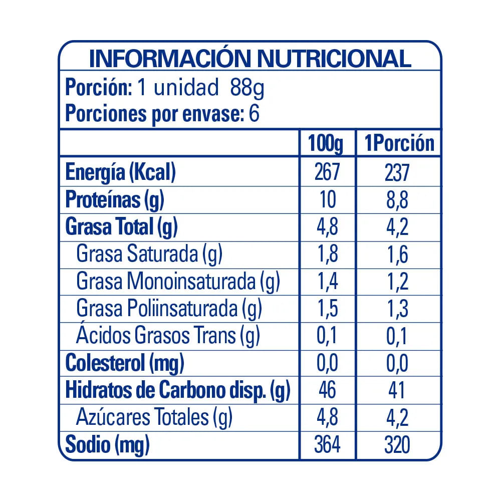 Pan de Completo XL 528g IDEAL